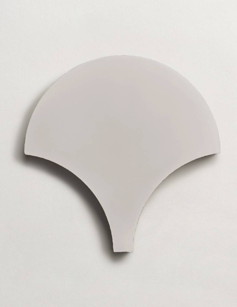 ash solid scallop | concrete cement tile | clé tile