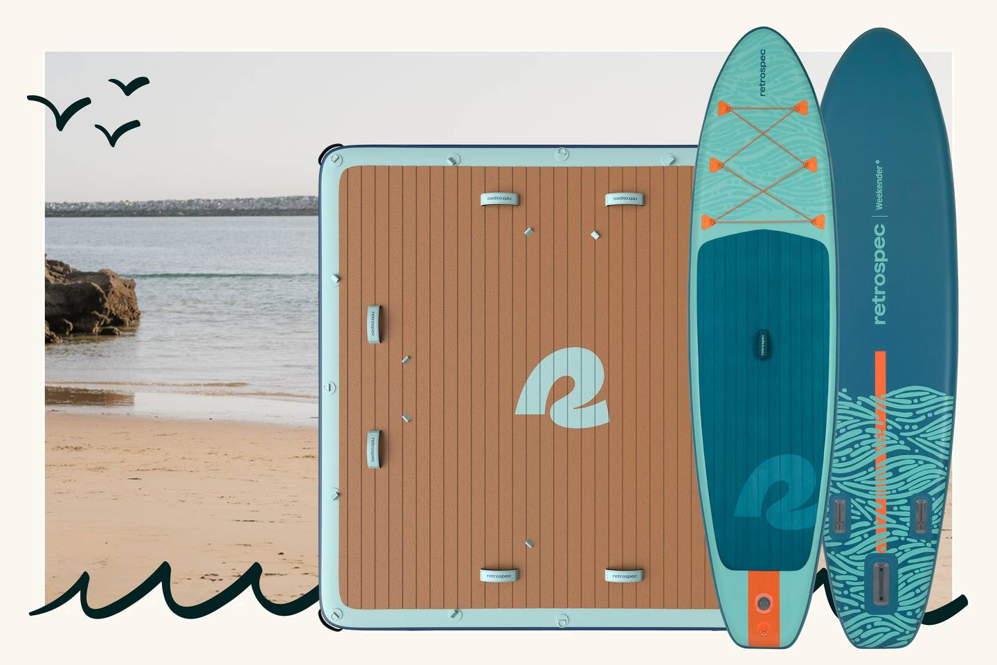 Inflatable Paddle Boards, Kayaks, Docks & Tubes | Retrospec