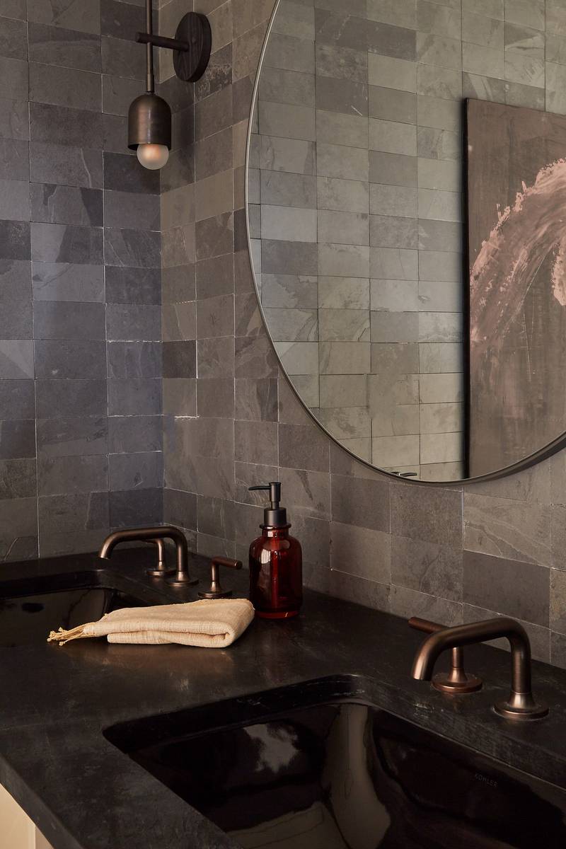 clé tile | subway | natural stone | slate | grey