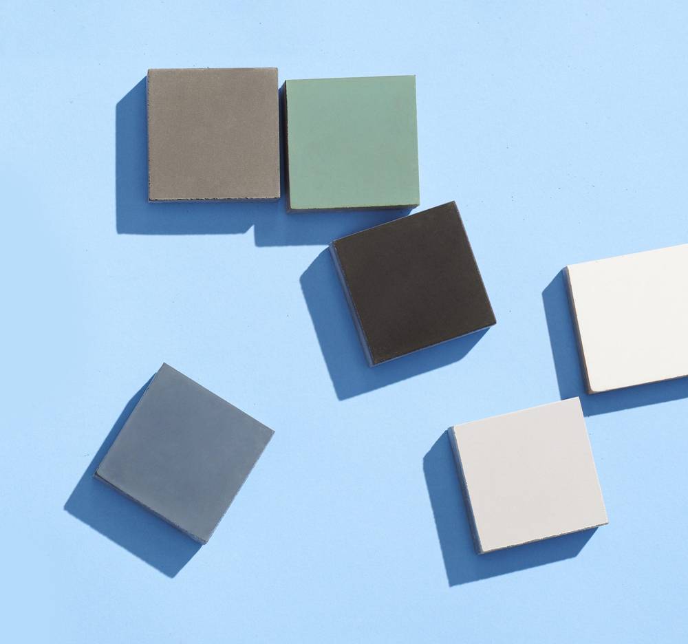 clé tile | concrete cement | point | federal blue sky