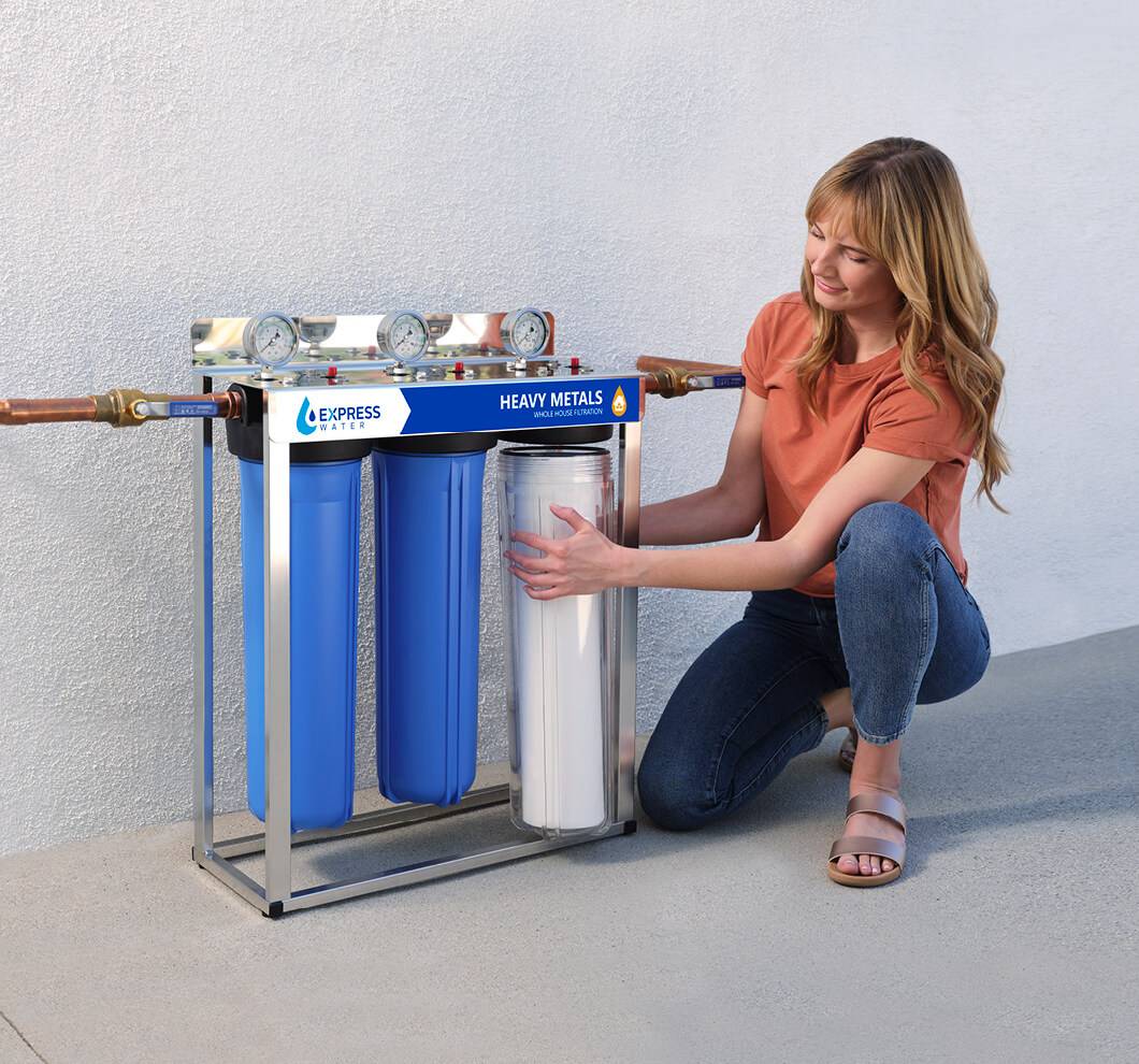 3 Stage Heavy Metals Whole House Water Filter Express Water
