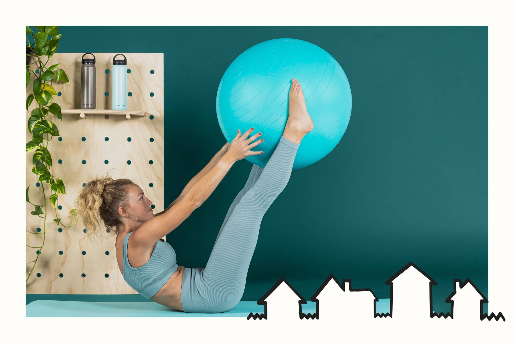 Exercise Ball, Yoga Ball, Stability Ball & Base | Retrospec