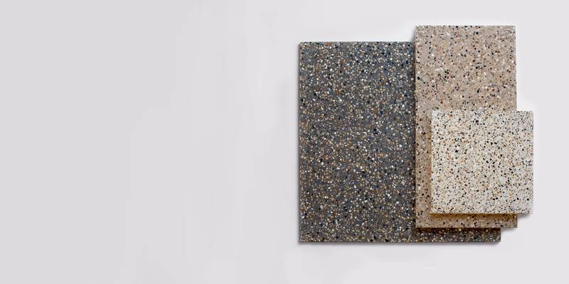 clé tile | forage terrazzo | cement | shell | square 24x24