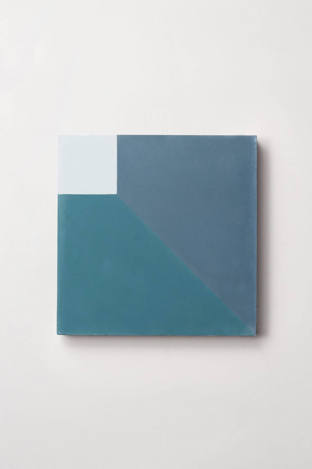 clé tile | concrete cement | cubicon slant | federal blue