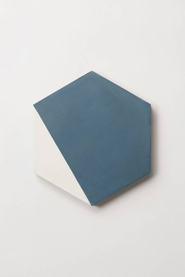 clé tile | concrete cement | hex clip | federal blue white