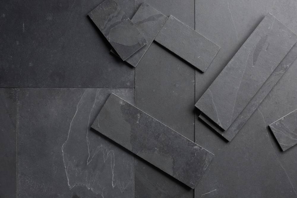 clé tile | slate | natural stone | large field | grey
