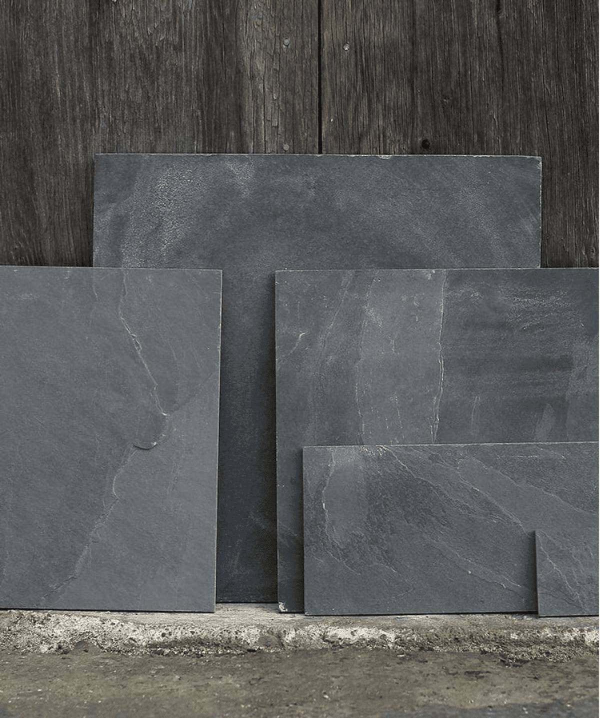 clé tile | slate | natural stone | large field | grey