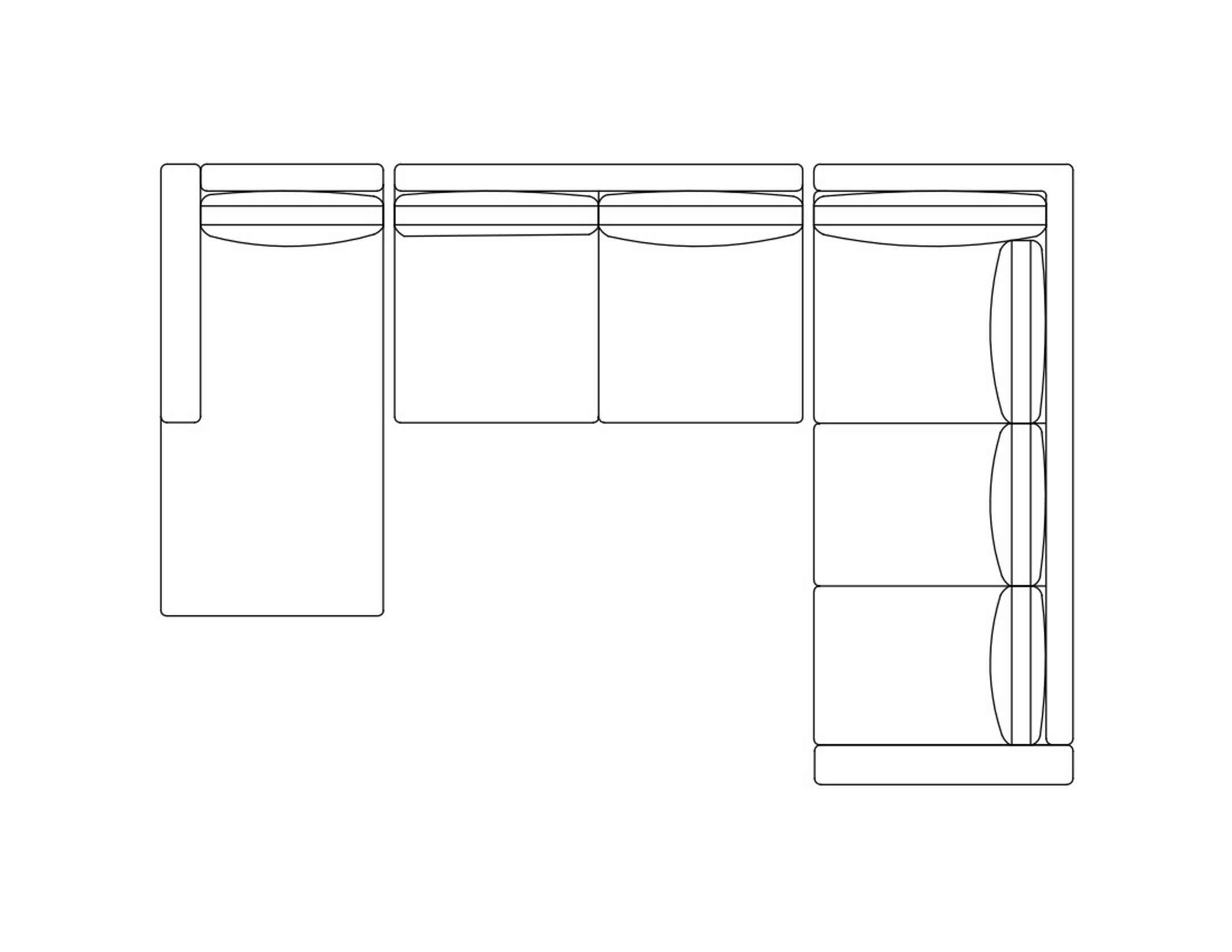 Tiffany Custom Oversized U Shaped Sectional