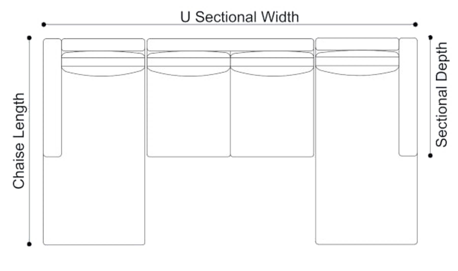 Daphne Double Chaise Sectional (Deep Seat)