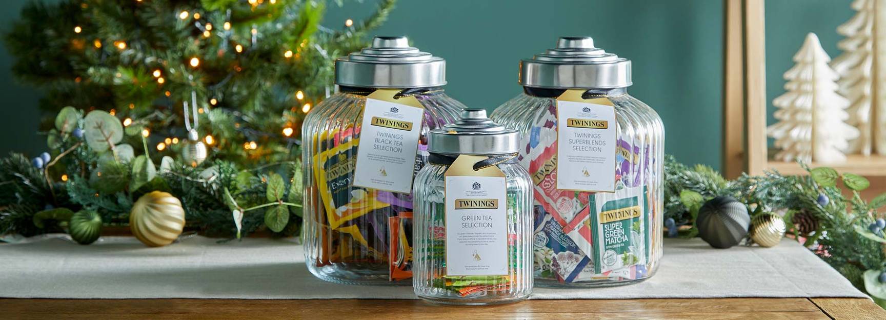 Tea Filled Gift Jars | Glass Reusable Storage Jars for Sugar, Coffee ...
