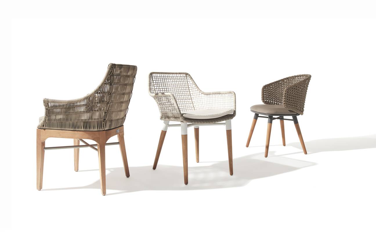Pacific Dining Chair in White Aluminum | Terra Outdoor Living