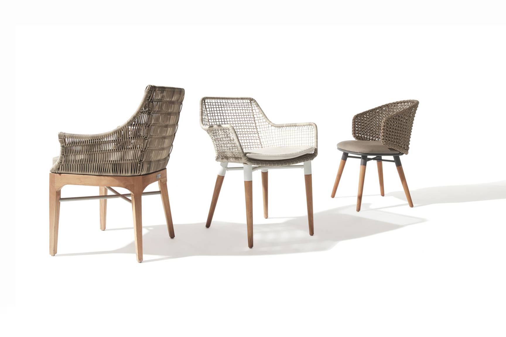 Pacific Dining Chair in White Aluminum | Terra Outdoor Living