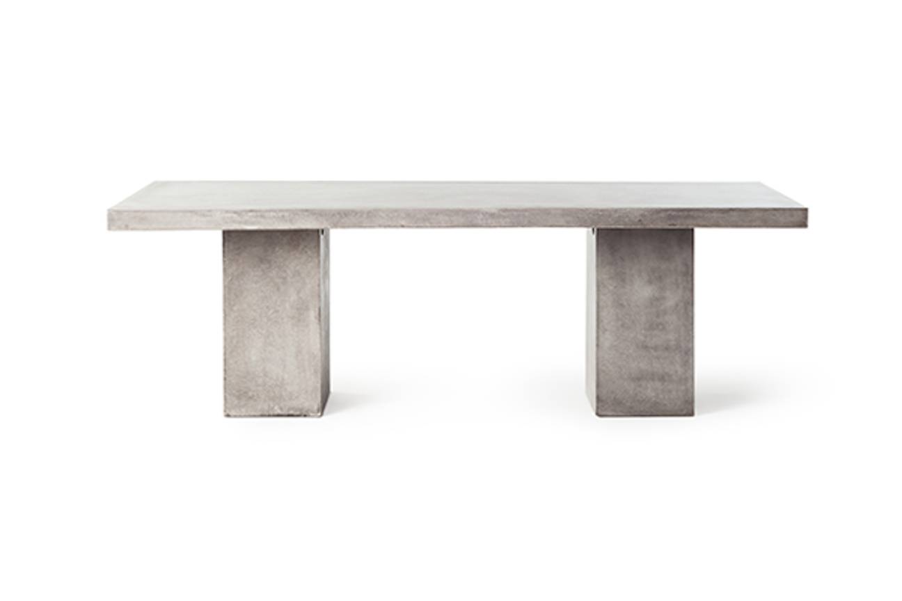 Belvedere Extension Dining Table in Quartz Grey Aluminum – Terra ...