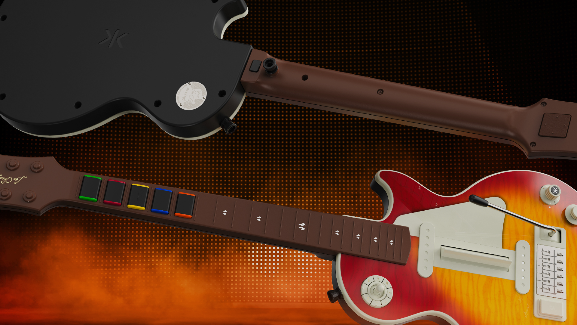 CRKD Gibson Les Paul Cherry Sunburst Pro Edition Guitar Controller Col ...