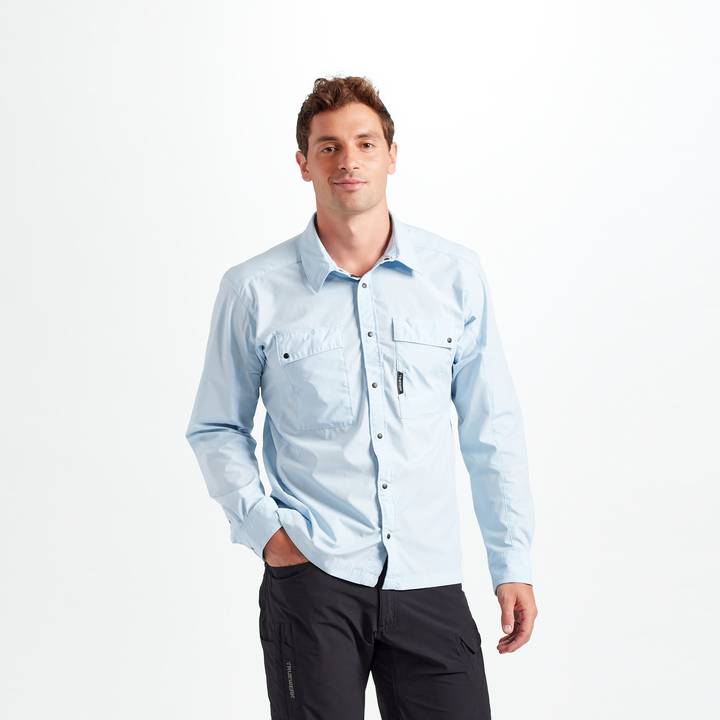 Long Sleeve Men's UV Protection Shirt: Cloud | Truewerk