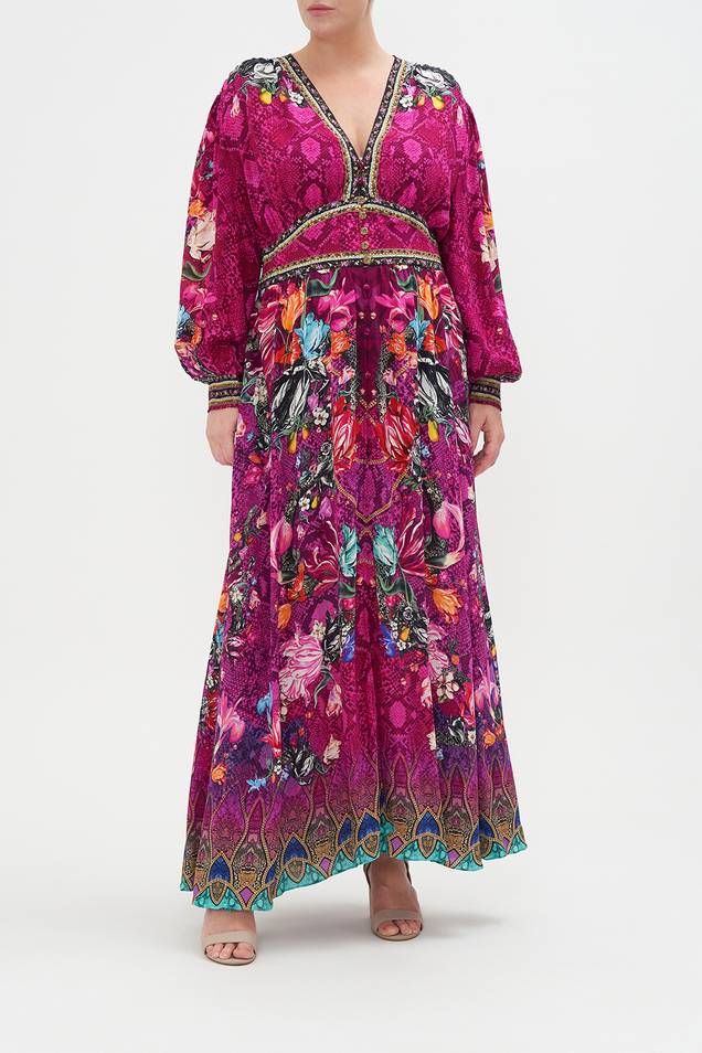 Button Dress With Shaped Waistband| CAMILLA AU – CAMILLA