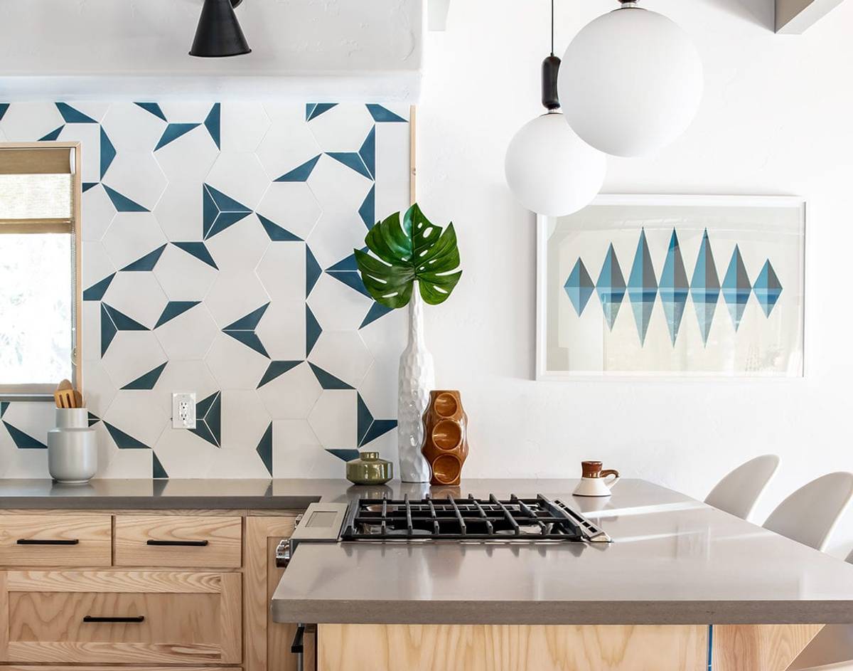 clé tile | concrete cement | hex clip | federal blue | hexagon