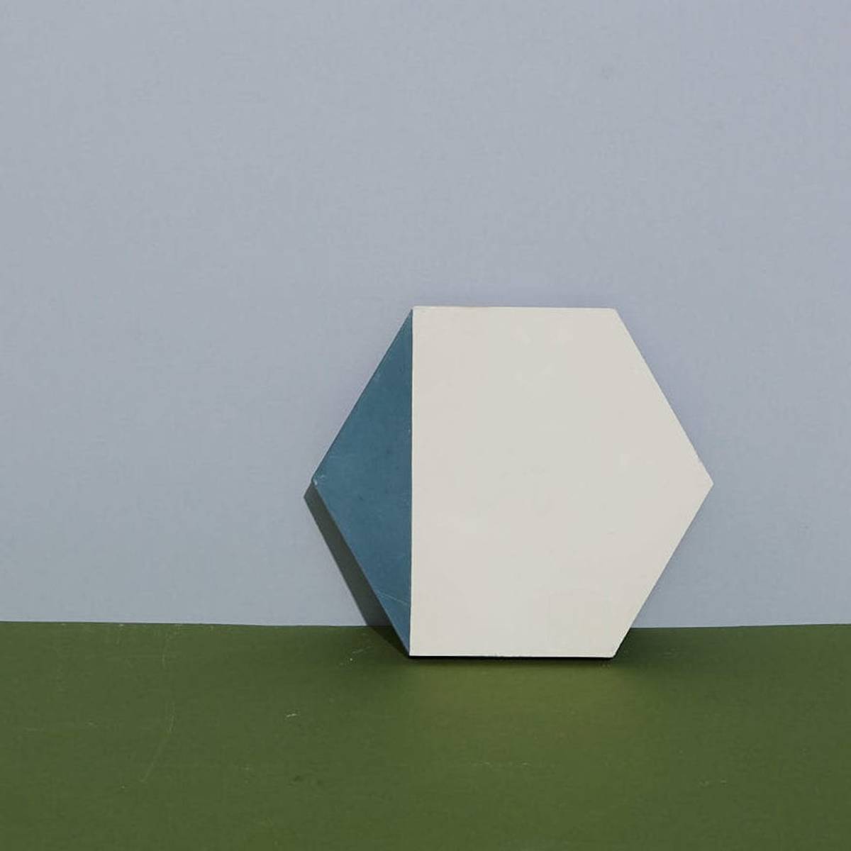 clé tile | concrete cement | hex clip | federal blue | hexagon