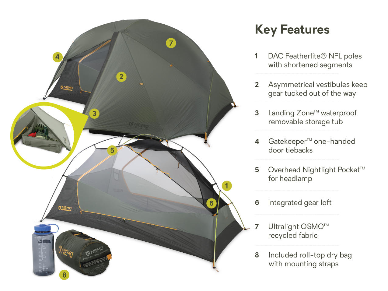 Dragonfly™ Bikepack OSMO™ Backpacking Tent