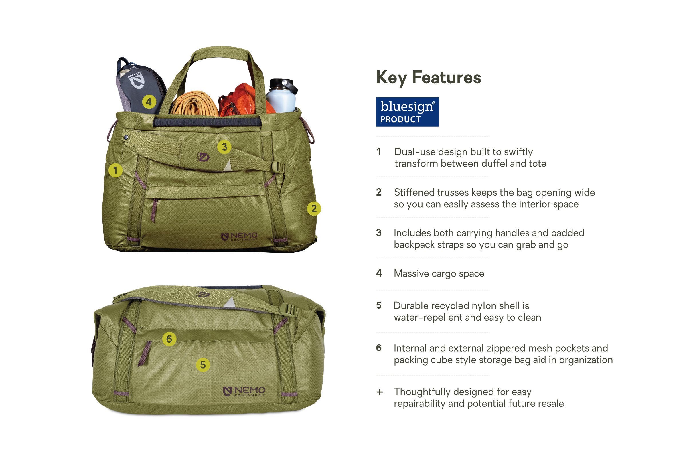 Double Haul™ 55L Convertible Duffel & Tote Double Haul™ 55L Convertible Duffel & Tote