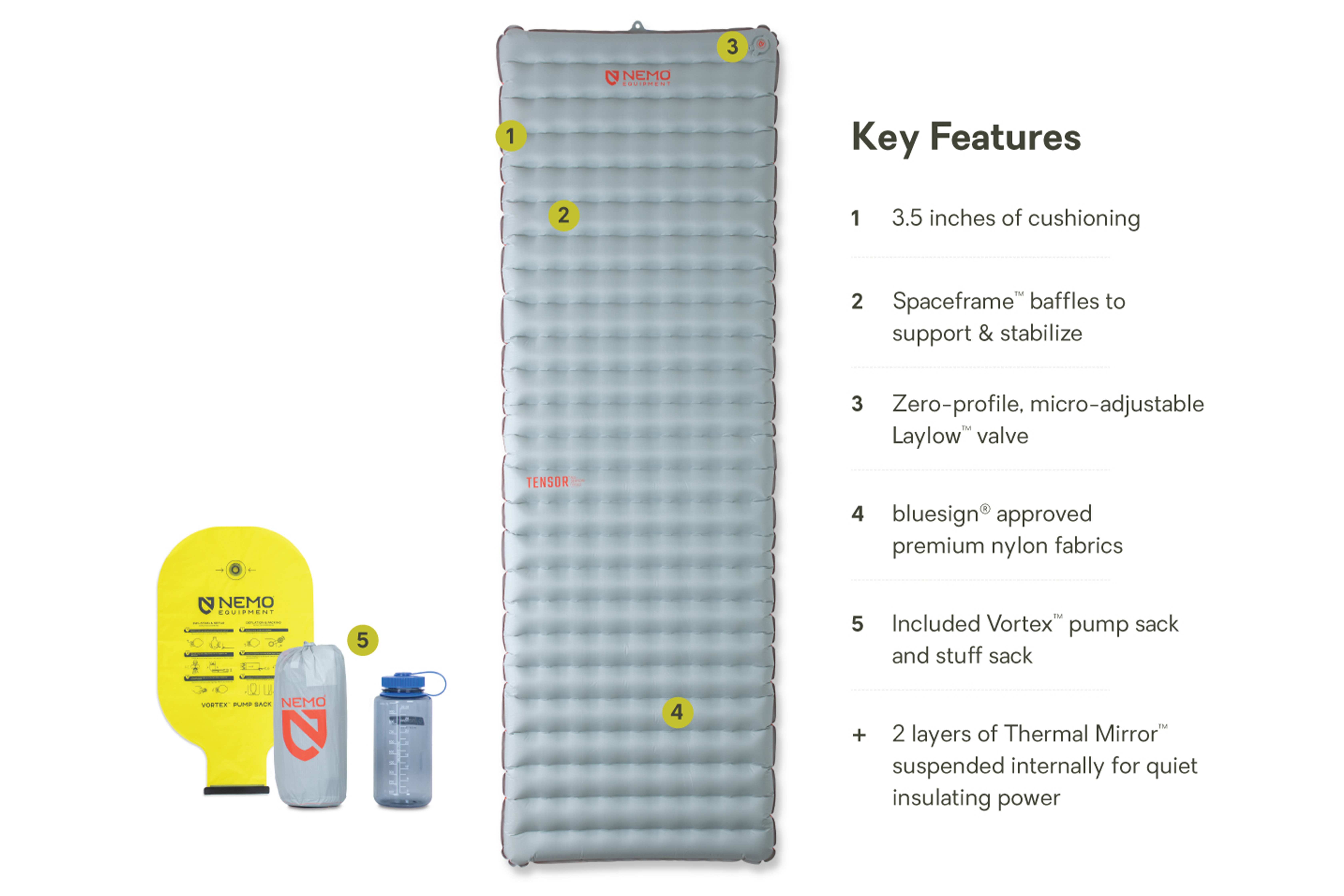 Tensor™ All-Season Ultralight Insulated Sleeping Pad | NEMO Equipment