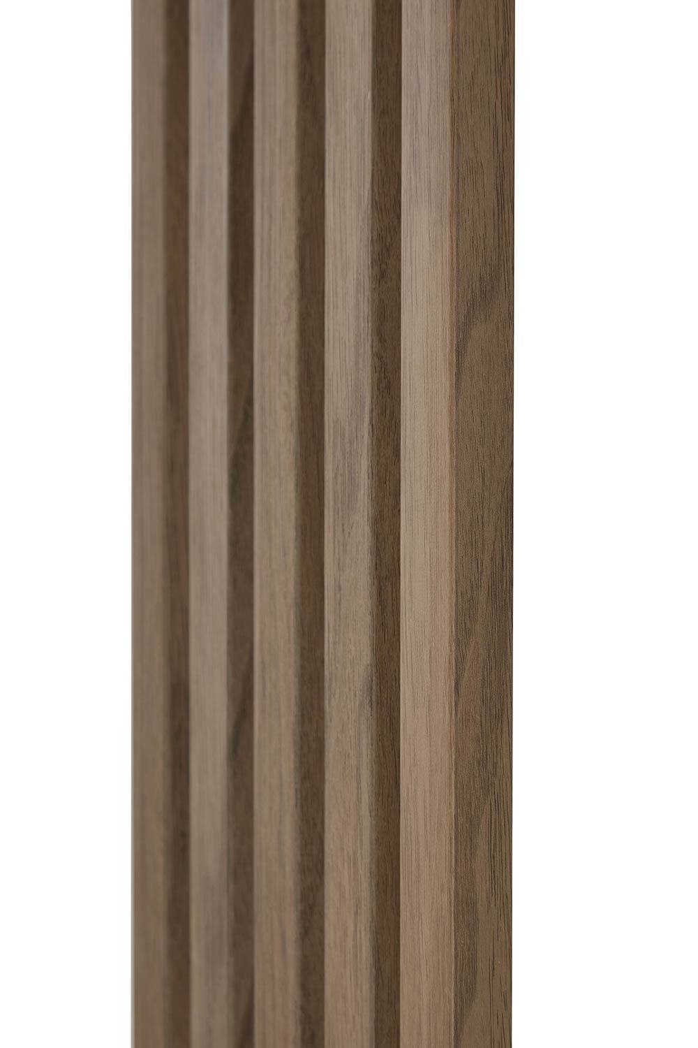 SlatWall Waterproof Walnut Wood Effect End Cap | Naturewall