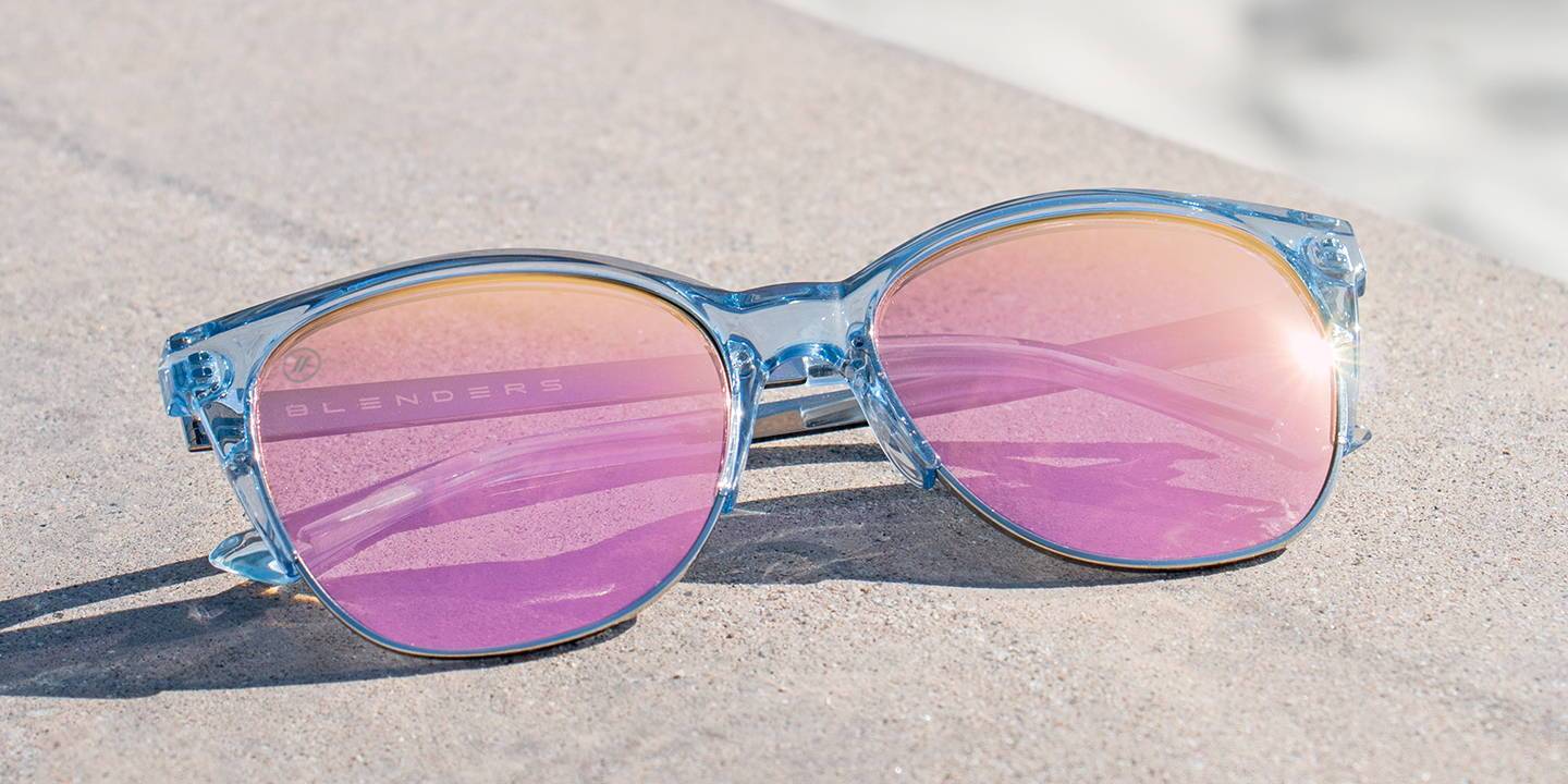 Sky Mistress Polarized Sunglasses - Crystal Periwinkle Cat Eye Frame ...