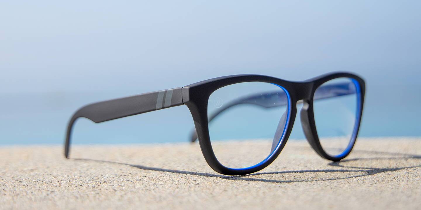 Hustle Up Blue Light Glasses - Matte Black Frame Clear Blue Light Lens