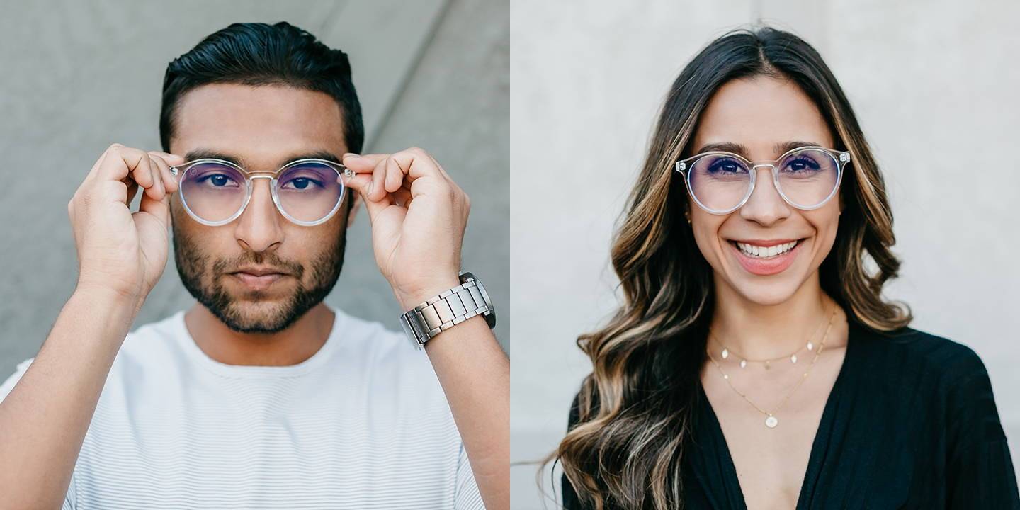 Clearly Wild Blue Light Glasses - Crystal Clear Round Frame With Blue ...