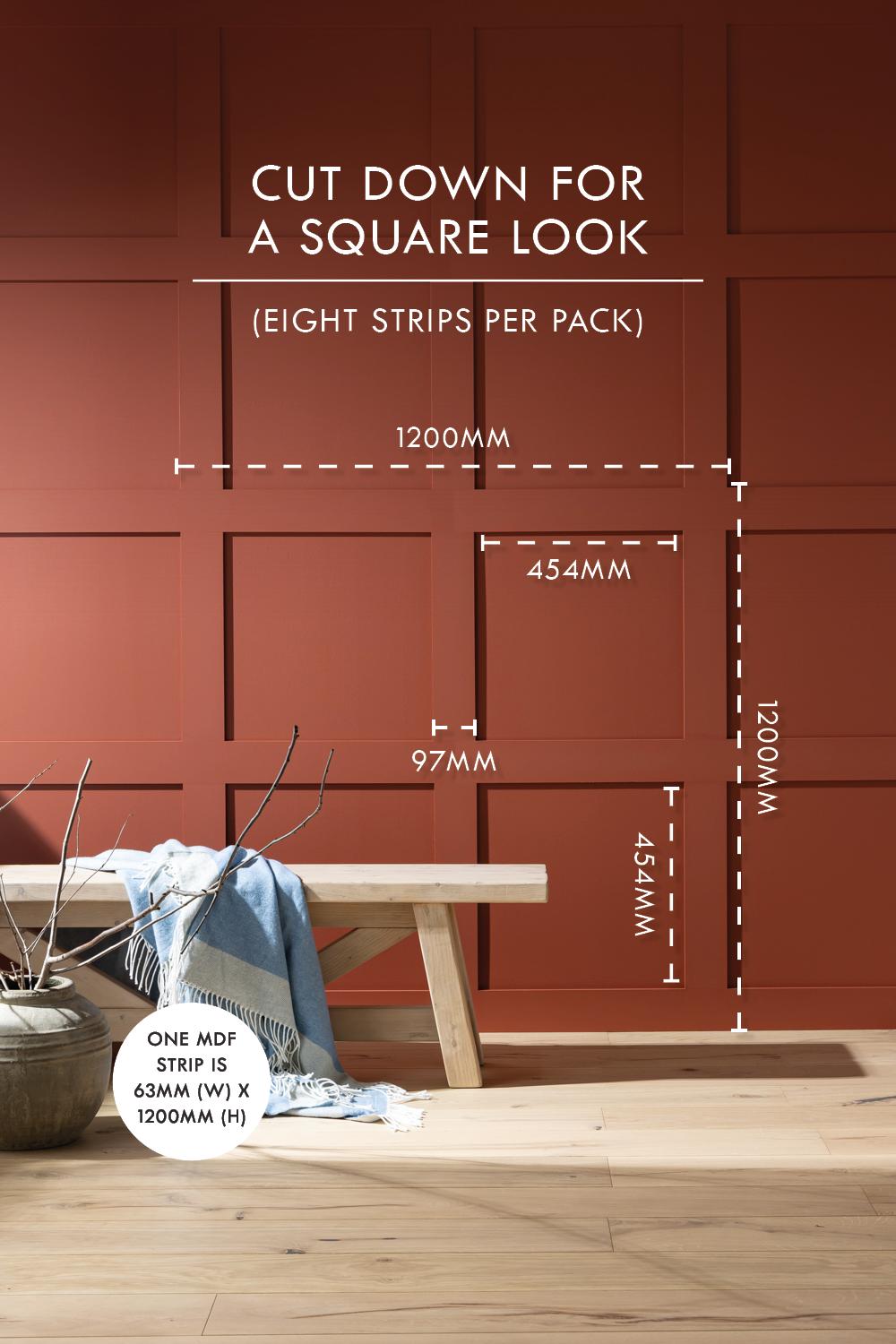 MDF Wall Panelling Kits | Paint Any Colour | Moisture Resistant