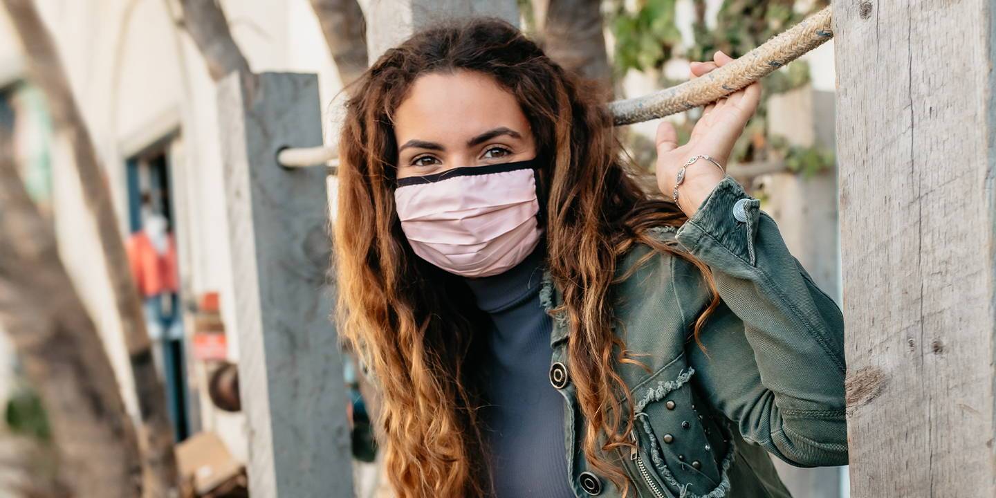 Blush Face Mask - Anti Microbial Double Layered Breathable Face Mask