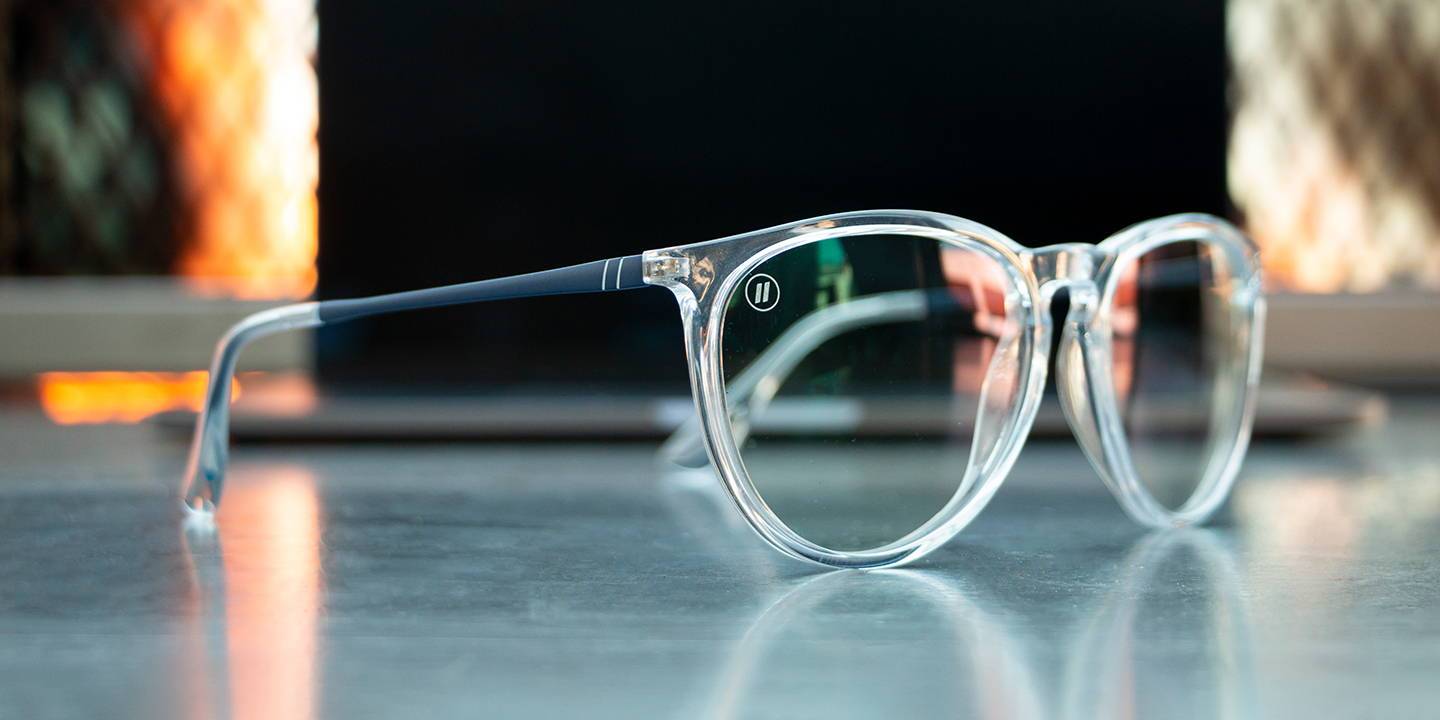 Grand Oasis Blue Light Glasses - Clear Round Frame & Clear Blue Light ...