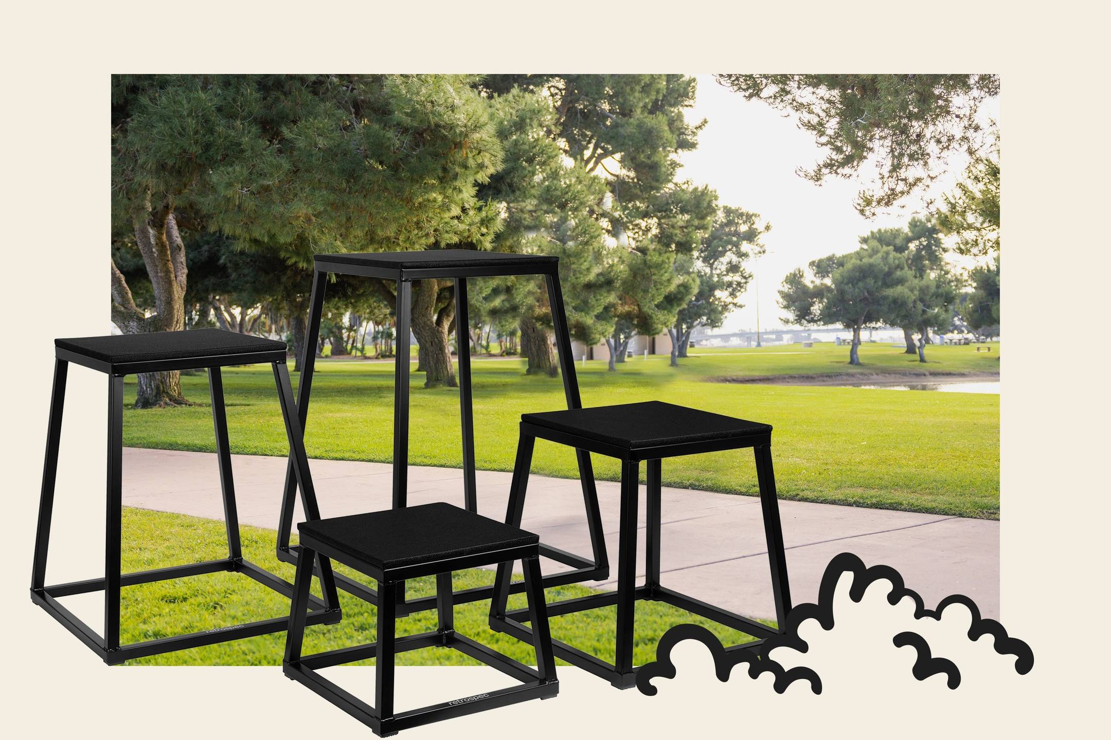 Leap Platform Plyo Box 12, 18, 24, & 30in | Retrospec