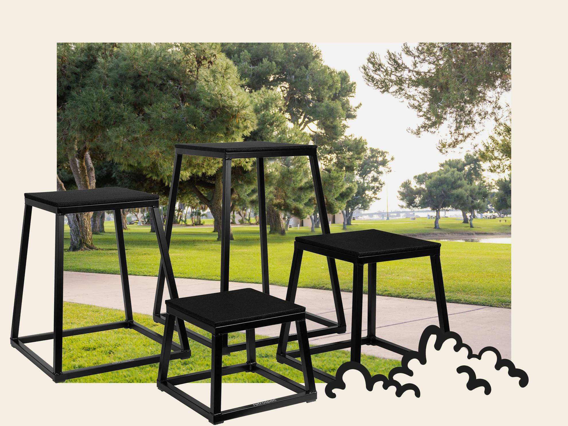 Leap Platform Plyo Box 12, 18, 24, & 30in | Retrospec