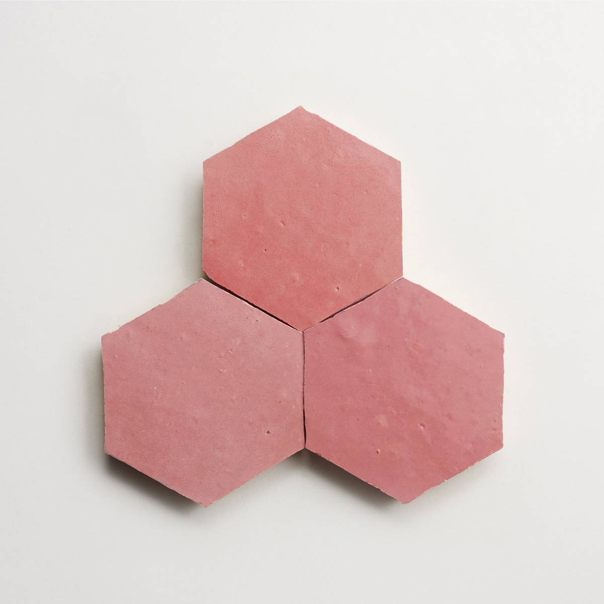 zellige tile | blushing mistress pink hexagon | clé – clé tile