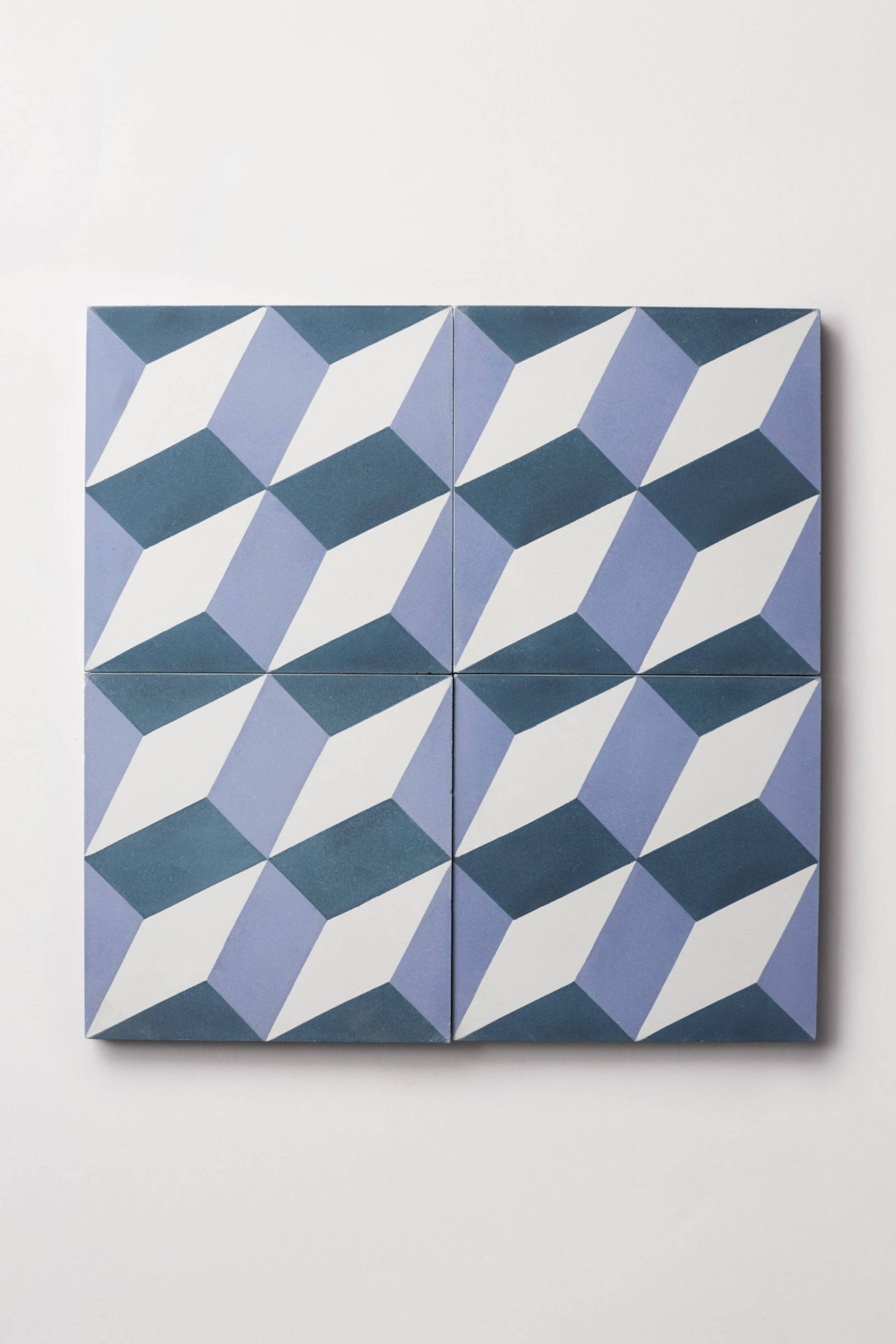 clé tile | cement | modern roman holiday | federal blue white