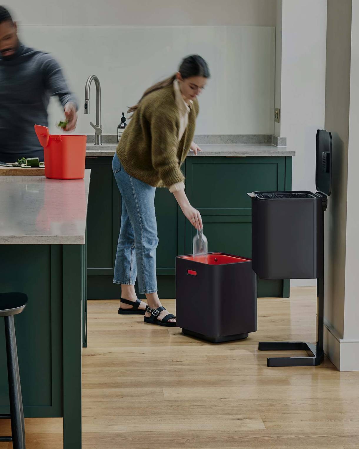 Totem Max 60L Waste & Recycling Bin | Joseph Joseph