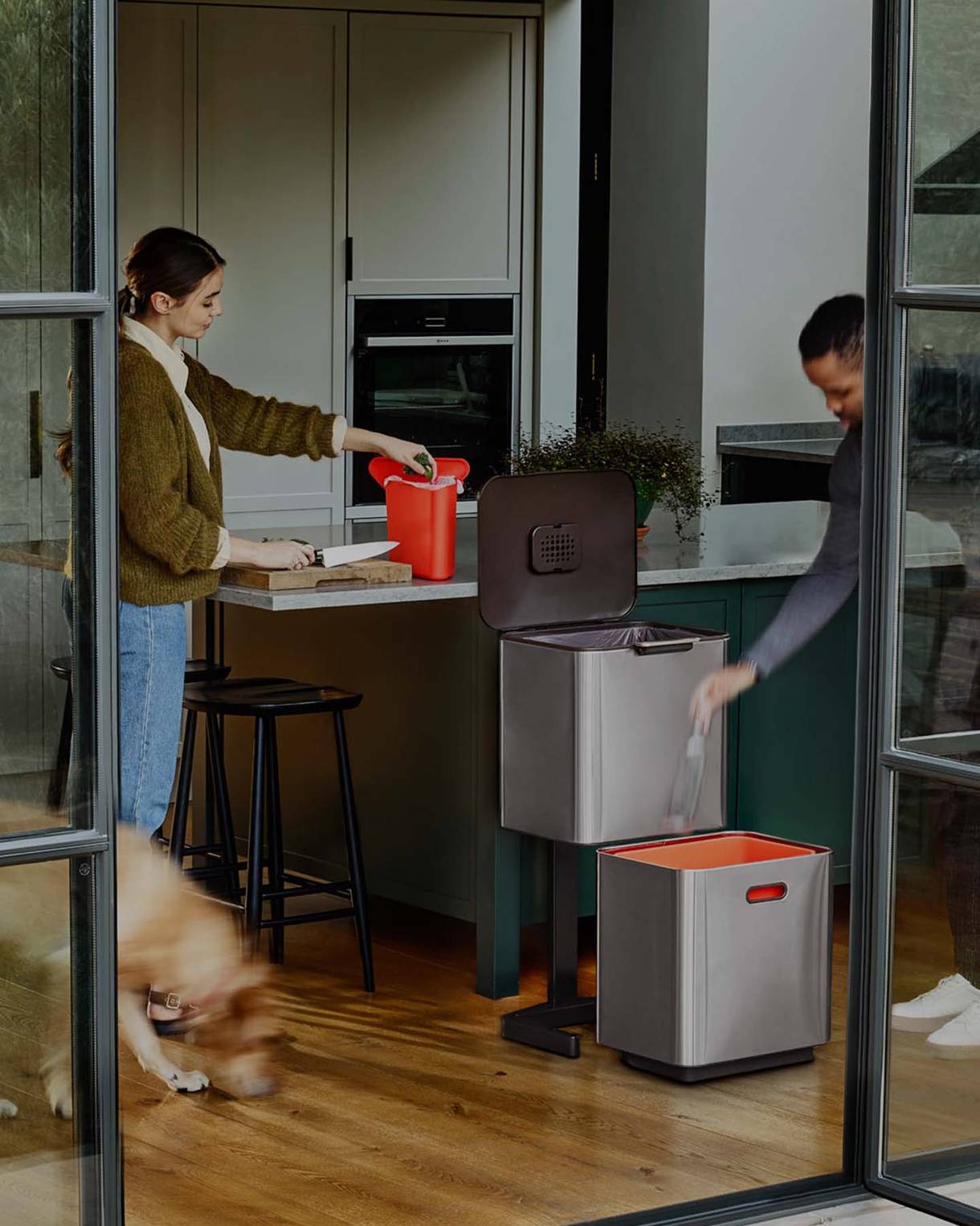 Totem Max 60L Waste & Recycling Bin | Joseph Joseph