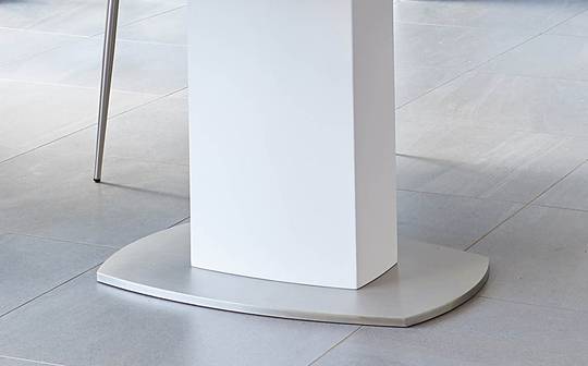 White Extending Dining Table Rotating Extending Table – Danetti