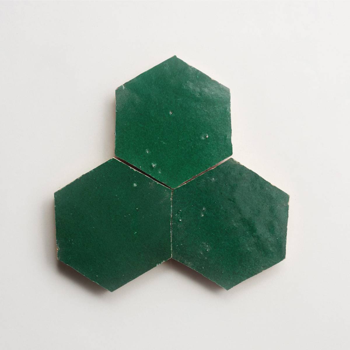 zellige tile | green | secret lagoon hexagon | clé – clé tile