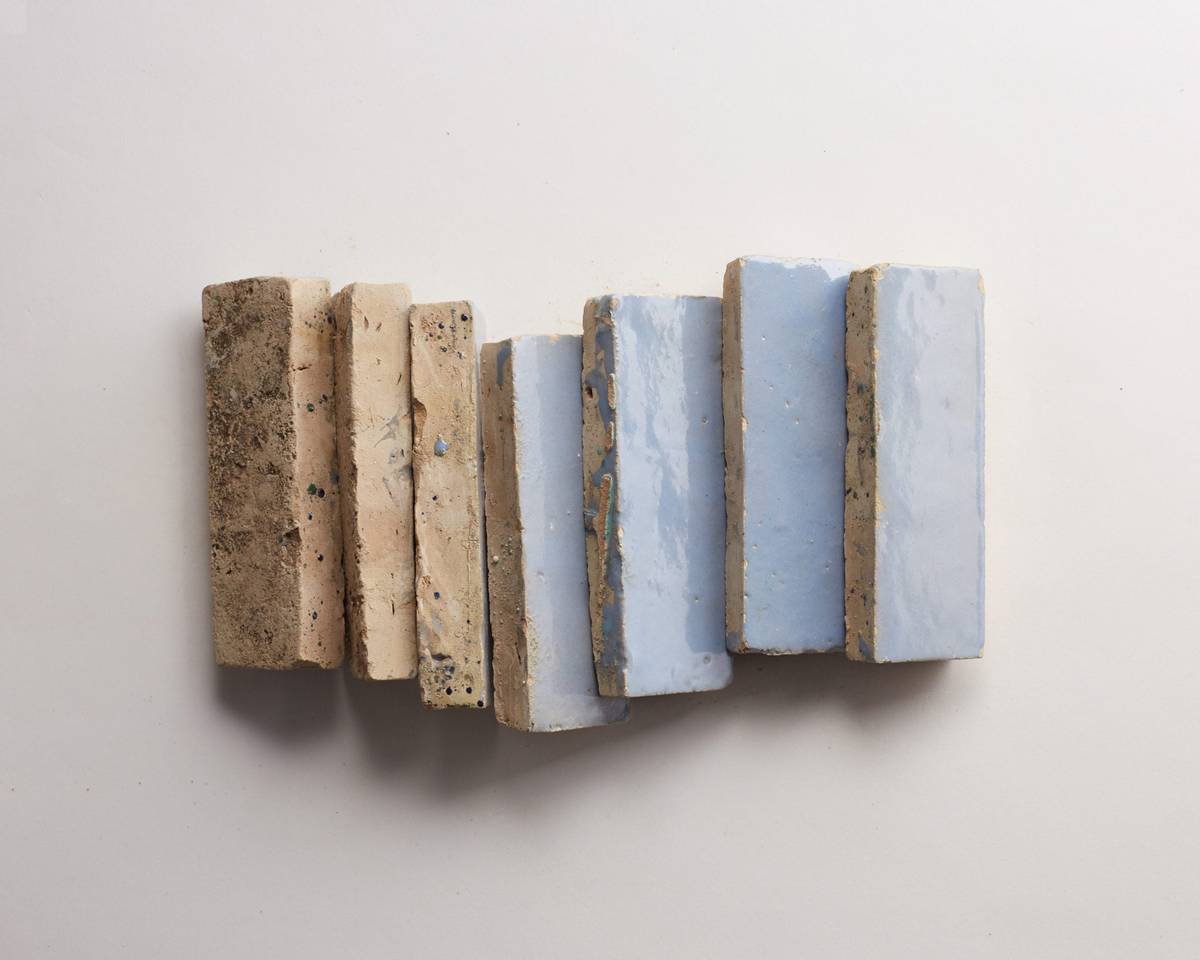 zellige tile | sky bloom soft blue subway bejmat | clé – clé tile