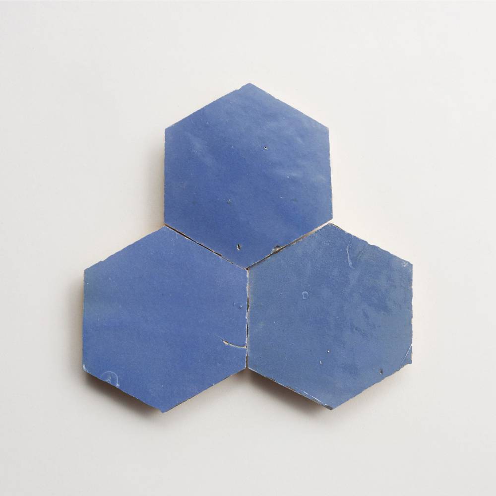blue zellige tile | classic cerulean 2" square | clé – clé tile