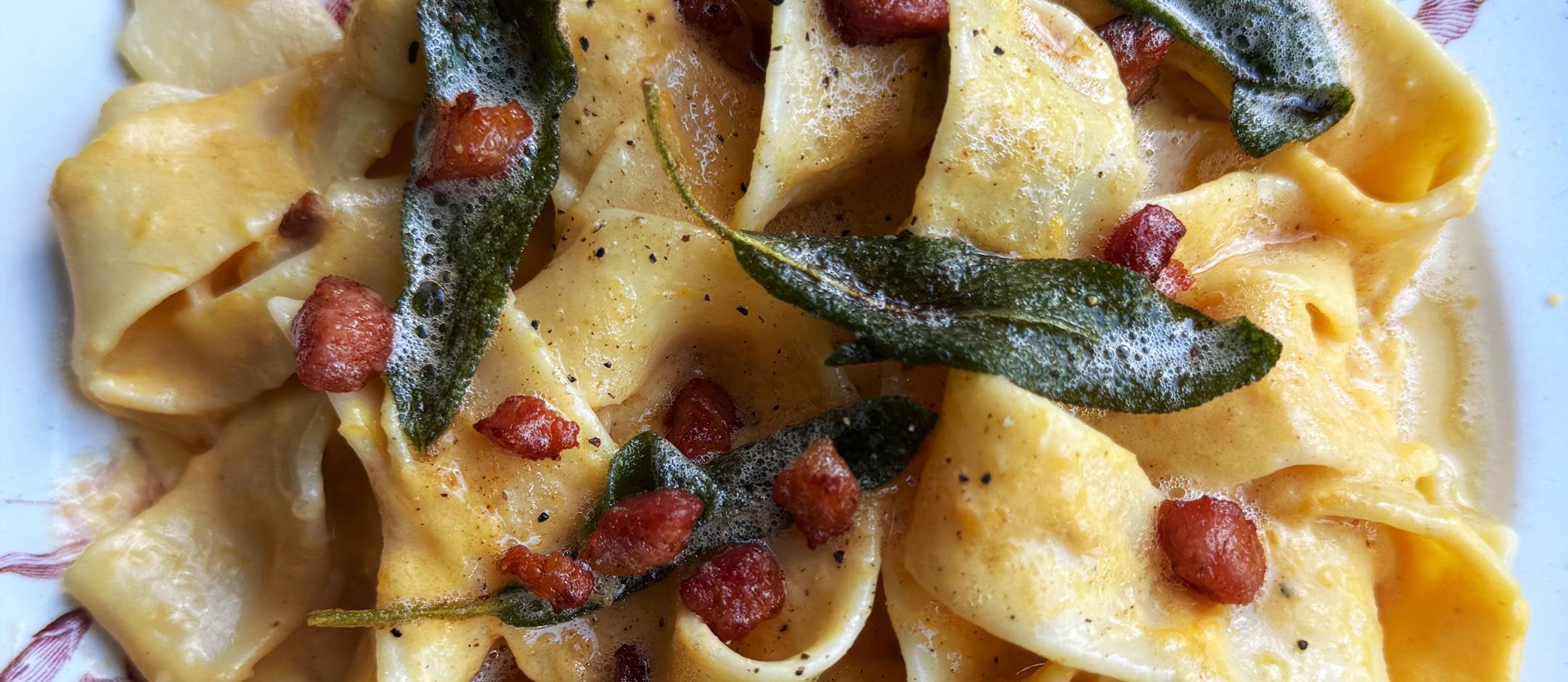 Butternut Squash Pappardelle with Pancetta & Sage Recipe | Joseph Joseph UK