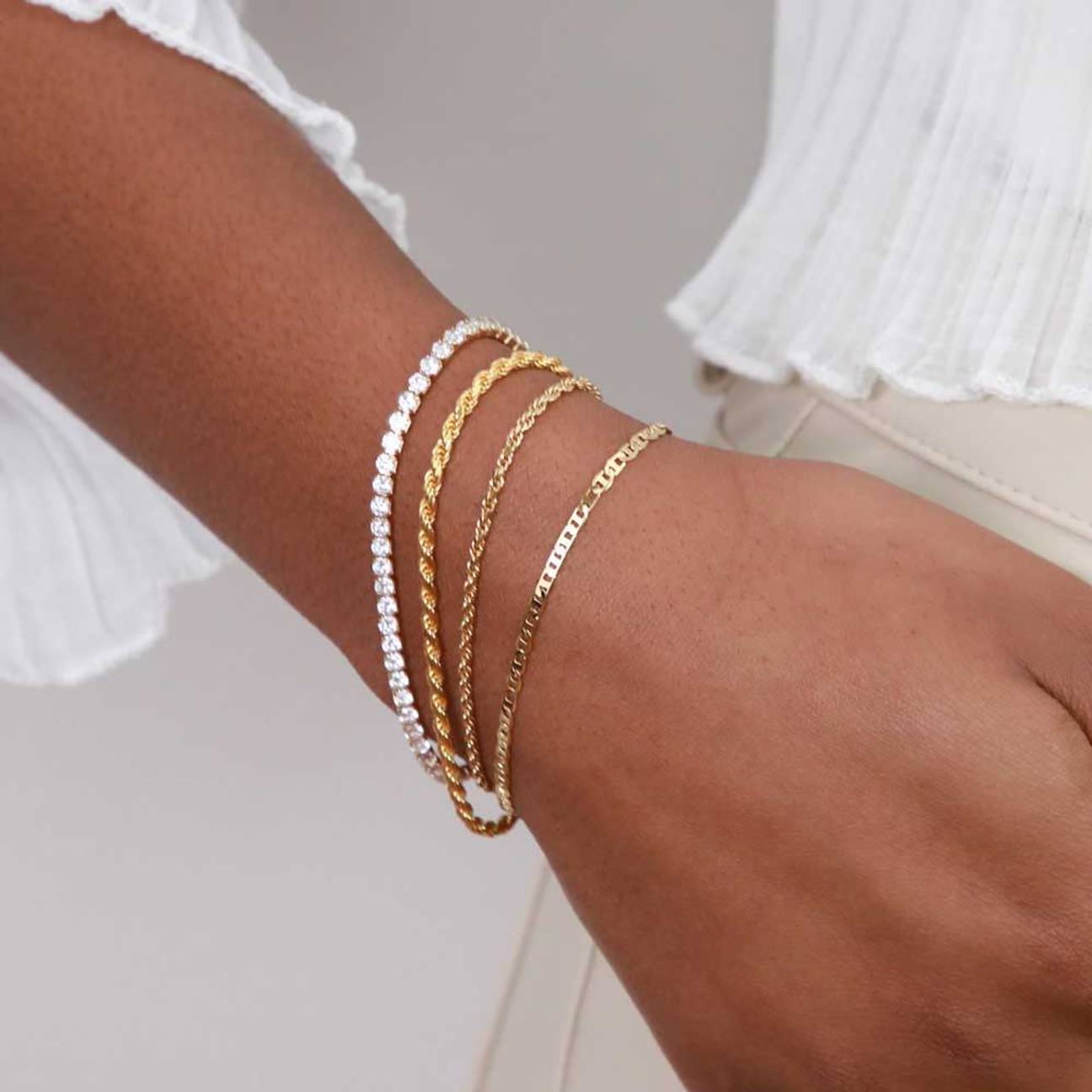 How To Bracelet Stack | Styling Chain & Cuff Bracelets | Astrid & Miyu