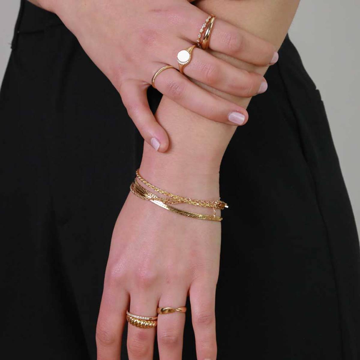 How To Bracelet Stack | Styling Chain & Cuff Bracelets | Astrid & Miyu