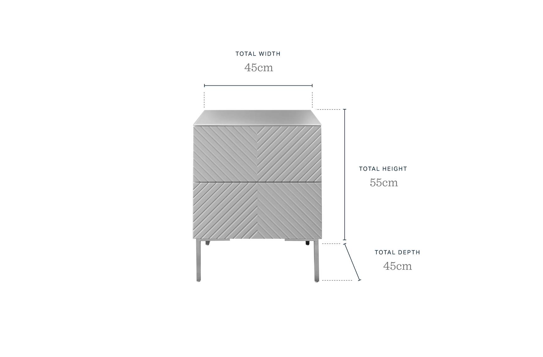 Noah Stone Bedside Table by Danetti