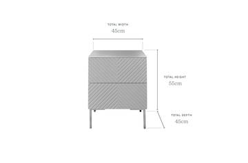 Noah Stone Bedside Table by Danetti