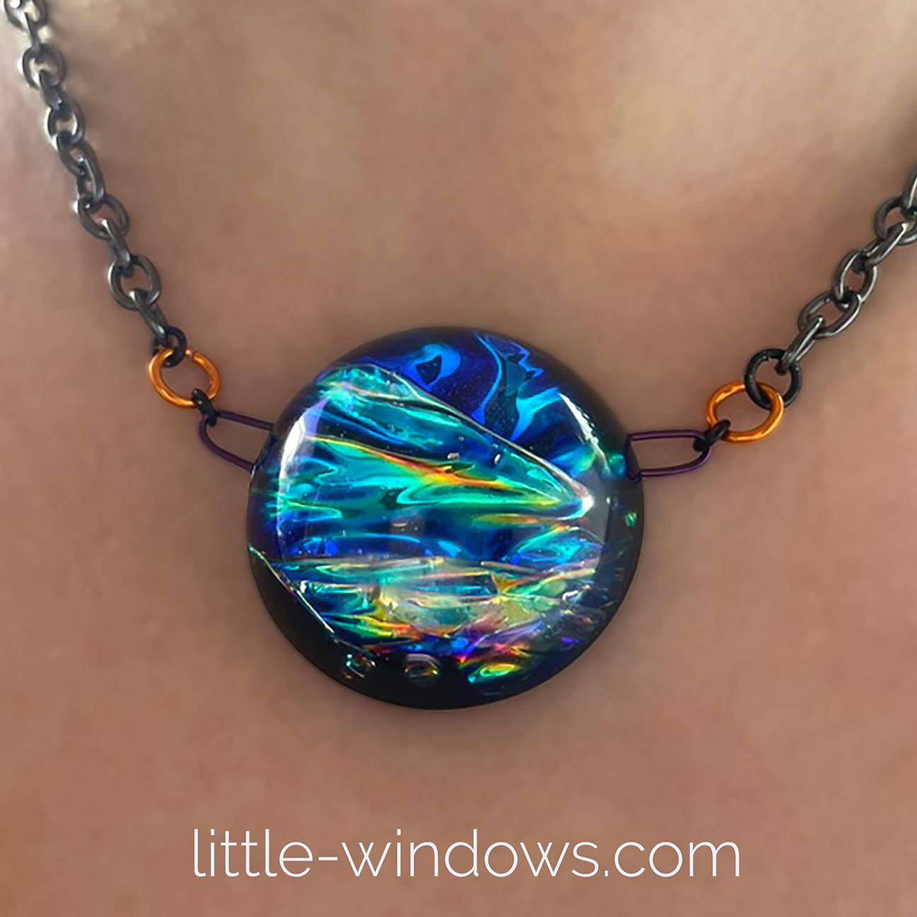 Make Cabochon Jewelry with Fused Dichro-ISH Films and the Best Resin ...