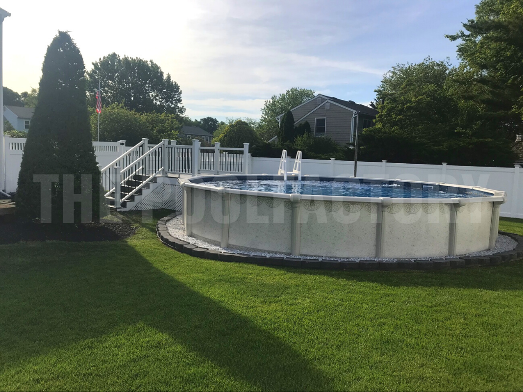 12'X52" Hampton Round Pool | Above Ground Pools – The Pool Factory