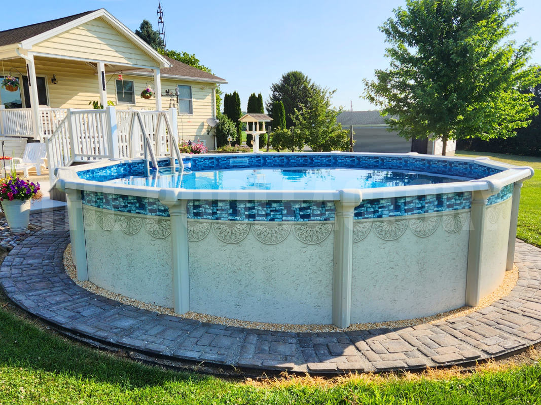 24'x52" Hampton Round Pool | Above Ground Pools – The Pool Factory